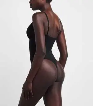 SKIMS Ultimate Body Thong Bodysuit - Black