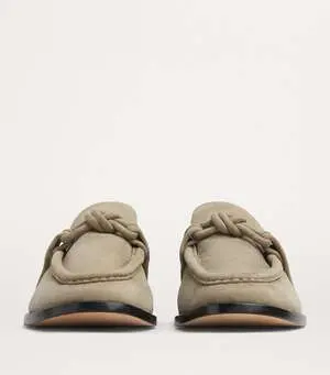 Bottega Veneta Suede Astaire Loafers