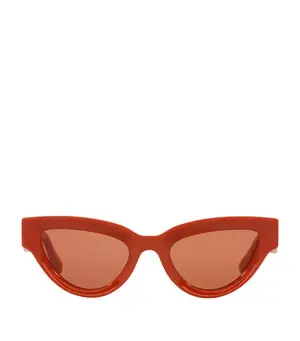 Bottega Veneta Injected Sunglasses - Orange