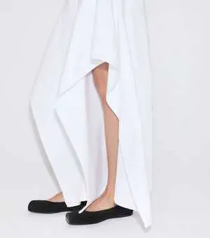Alaïa Ruffled Split Jeans - White