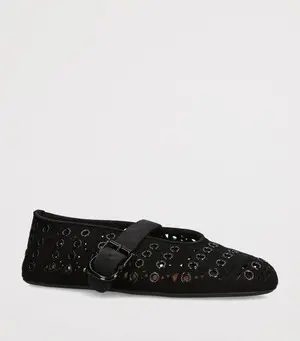 Alaïa Suede Vienne Ballet Flats