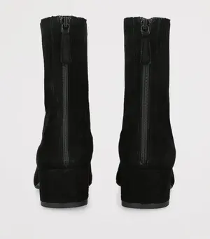 AQUAZZURA Suede Saint Honor Ankle Boots