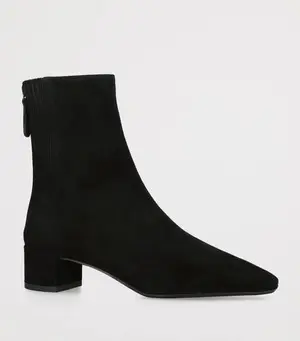 AQUAZZURA Suede Saint Honor Ankle Boots