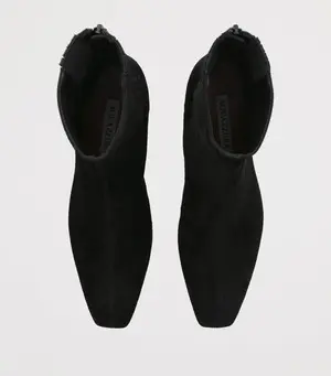 AQUAZZURA Suede Saint Honor Ankle Boots