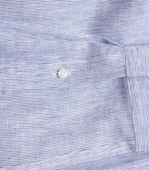 Paul & Shark Linen Stripe Shirt - Blue