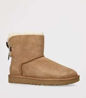 UGG Mini Bailey Bow Ii Ankle Boots - Beige