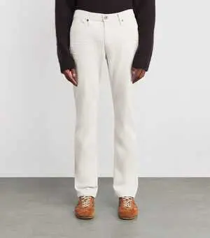 Paige Federal Slim-straight Jeans - Silver