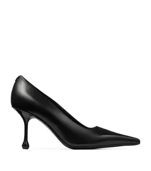JIMMY CHOO Ixia 80 Leather Pumps - Black