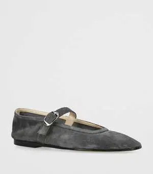 Le Monde Beryl Suede Mary Jane Ballet Flats