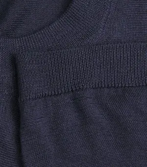 Colombo Cashmere-silk T-shirt - Navy
