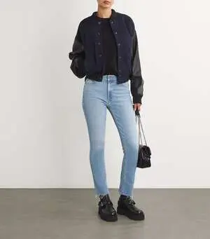 MOTHER The Dazzler Ankle Fray Jeans