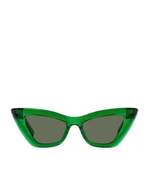 Bottega Veneta Acetate Sunglasses - Green