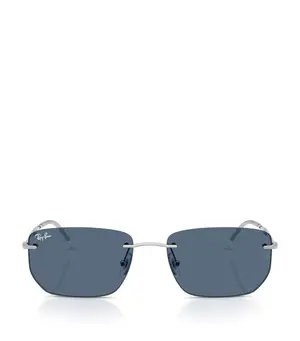 Ray-ban Metal Irregular Sunglasses - Silver