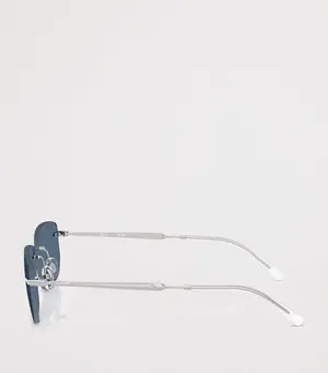 Ray-ban Metal Irregular Sunglasses - Silver