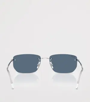 Ray-ban Metal Irregular Sunglasses - Silver