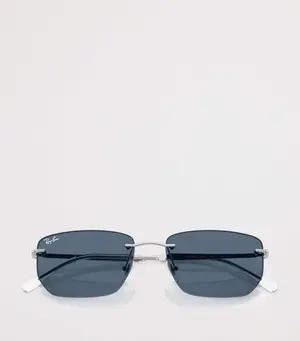 Ray-ban Metal Irregular Sunglasses - Silver