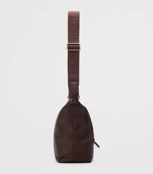 Loewe Small Leather Cubi Cross-body Bag - Burgundy