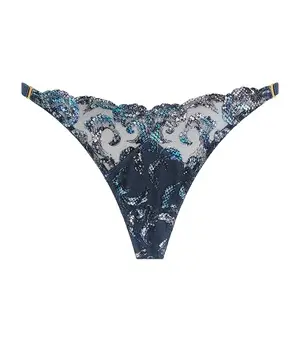 BORDELLE Siren Strap Thong - Blue