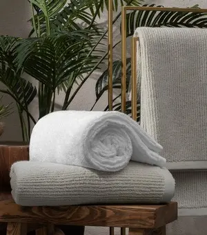 HAMAM Organic Cotton Raya Hand Towel - White
