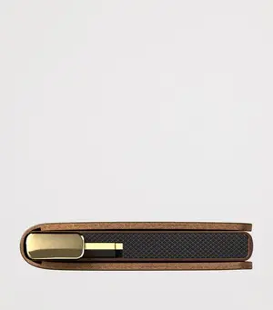 SECRID Embossed Leather Slimwallet - Brown
