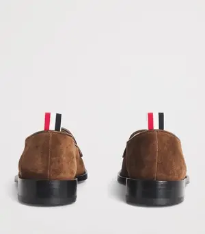 Thom Browne Leather Varsity Penny Loafers - Brown