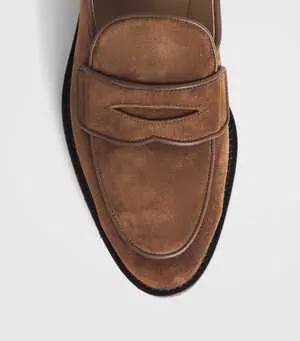 Thom Browne Leather Varsity Penny Loafers - Brown