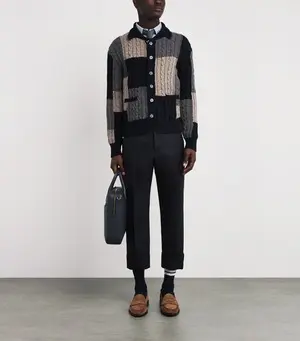 Thom Browne Leather Varsity Penny Loafers - Brown