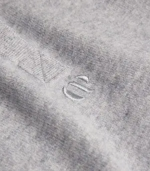 Claudie Pierlot Wool-cashmere Polo Sweater - Grey