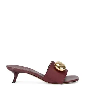 Loewe Leather Pebble Mules
