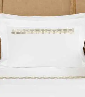 Frette Basket Weave Oxford Pillow Sham - Green