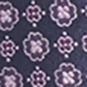 Eton Silk Floral Tie - Blue