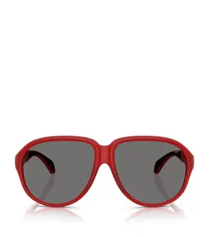 Moncler Injected Halcyonne Me8001 Sunglasses - Red