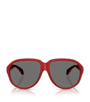 Moncler Injected Halcyonne Me8001 Sunglasses - Red