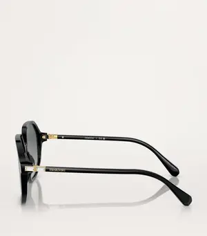 SWAROVSKI Sk6003 Embellished Oversized Sunglasses - Black