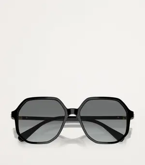SWAROVSKI Sk6003 Embellished Oversized Sunglasses - Black