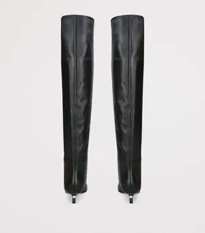 ALEVI MILANO Leather Derby Knee-high Boots