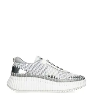 Chloé Nama Runner Sneakers - Silver