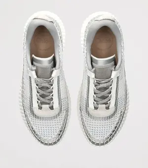 Chloé Nama Runner Sneakers - Silver