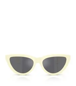 Burberry Acetate Cat Eye Sunglasses - Yellow