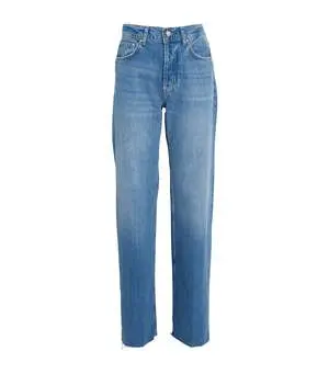 ANINE BING Hugh Wide-leg Jeans - Blue