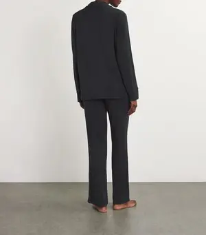 SKIMS Sleep Long-sleeve Pyjama Set - Black