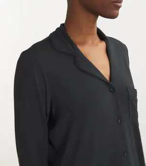 SKIMS Sleep Long-sleeve Pyjama Set - Black