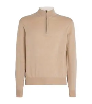 FIORONI CASHMERE Cashmere Half-zip Pullover