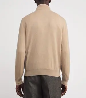 FIORONI CASHMERE Cashmere Half-zip Pullover