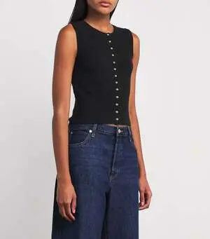 Claudie Pierlot Wool Sleeveless Cardigan