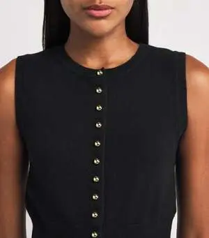Claudie Pierlot Wool Sleeveless Cardigan