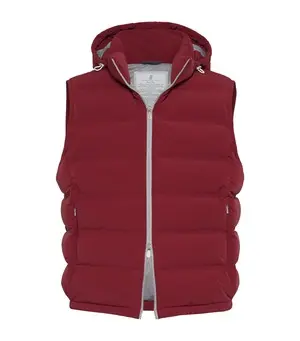 Brunello Cucinelli Hooded Vests For Men