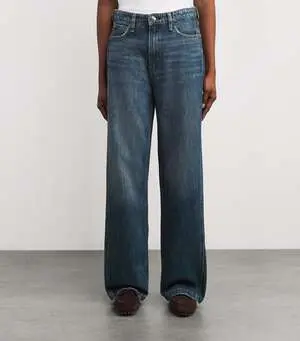 Rag & Bone Logan Mid-rise Wide-leg Jeans - Blue