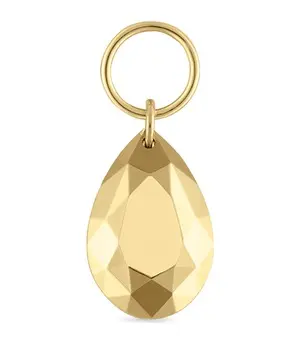 MARIA TASH Faceted Pear Charm - Gold