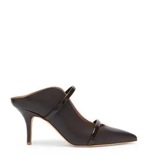 MALONE SOULIERS Leather Maureen Heeled Mules - Brown